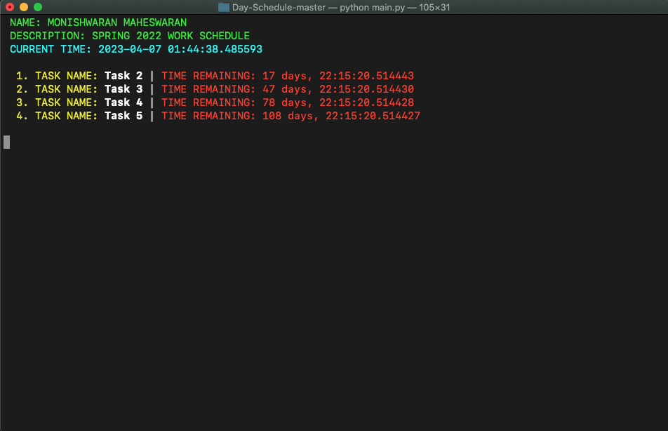 GitHub - Nietzsche2000/Day-Schedule: The code for this was written to ease planning and ...
