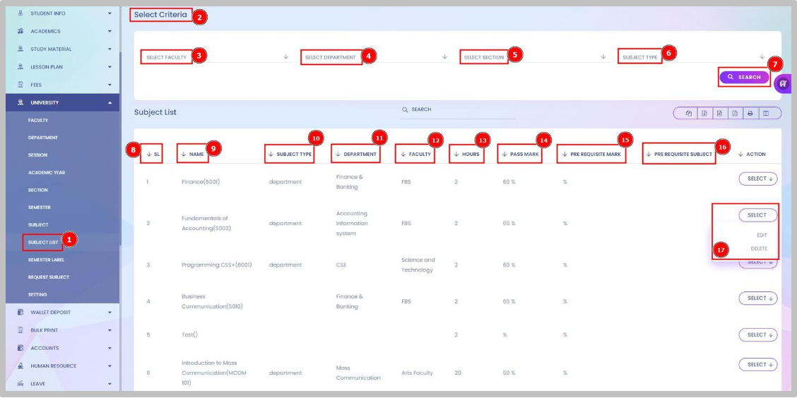 Aorasoft Helpdesk How To Work University Module In Infixedu