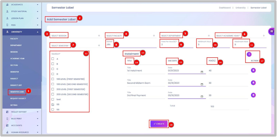 Aorasoft Helpdesk How To Work University Module In Infixedu