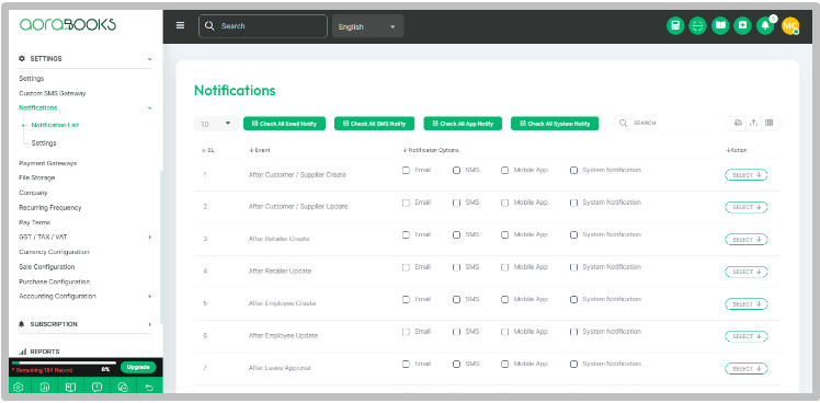 How to manage Settings | Aorasoft HelpDesk