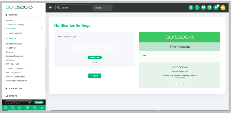 How to manage Settings | Aorasoft HelpDesk