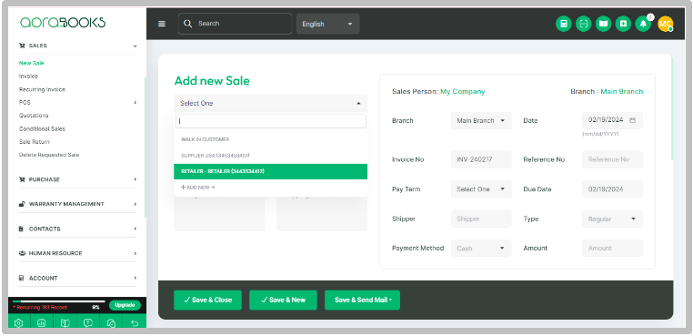 How to manage a retailer, retailer commission, and generate commission | Aorasoft HelpDesk