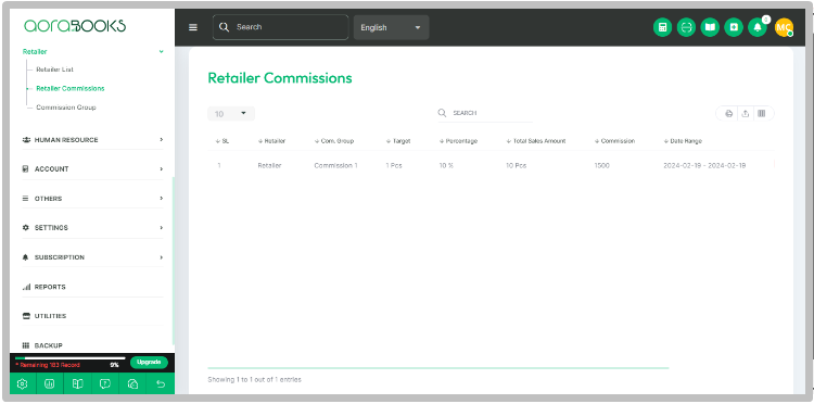 How to manage a retailer, retailer commission, and generate commission | Aorasoft HelpDesk