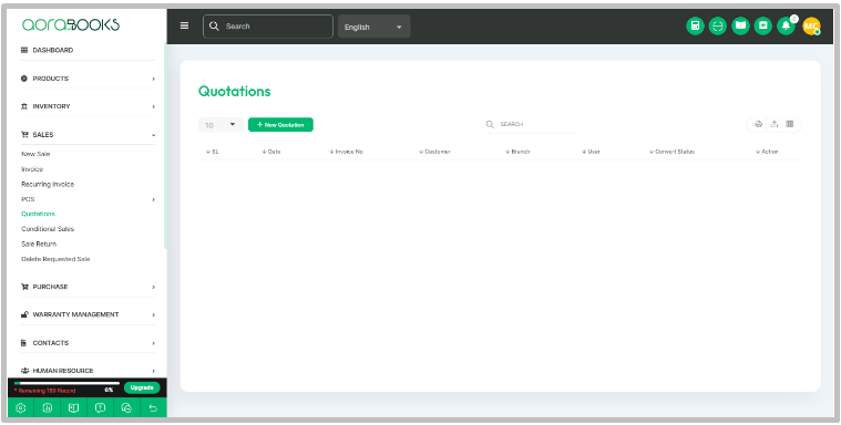 What is quotation and how to create, edit, view, and delete | Aorasoft HelpDesk