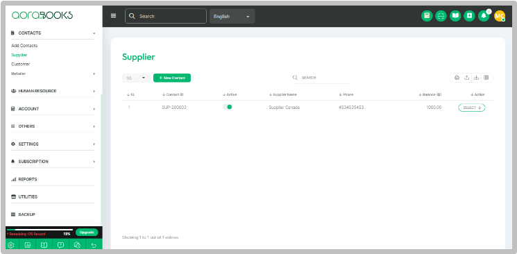 How to create a supplier and how to edit, view details, and delete it | Aorasoft HelpDesk