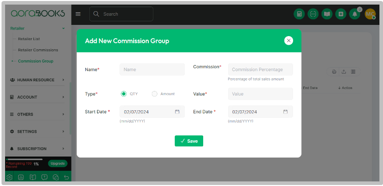 How to create a retailer and how to manage retailer commission | Aorasoft HelpDesk