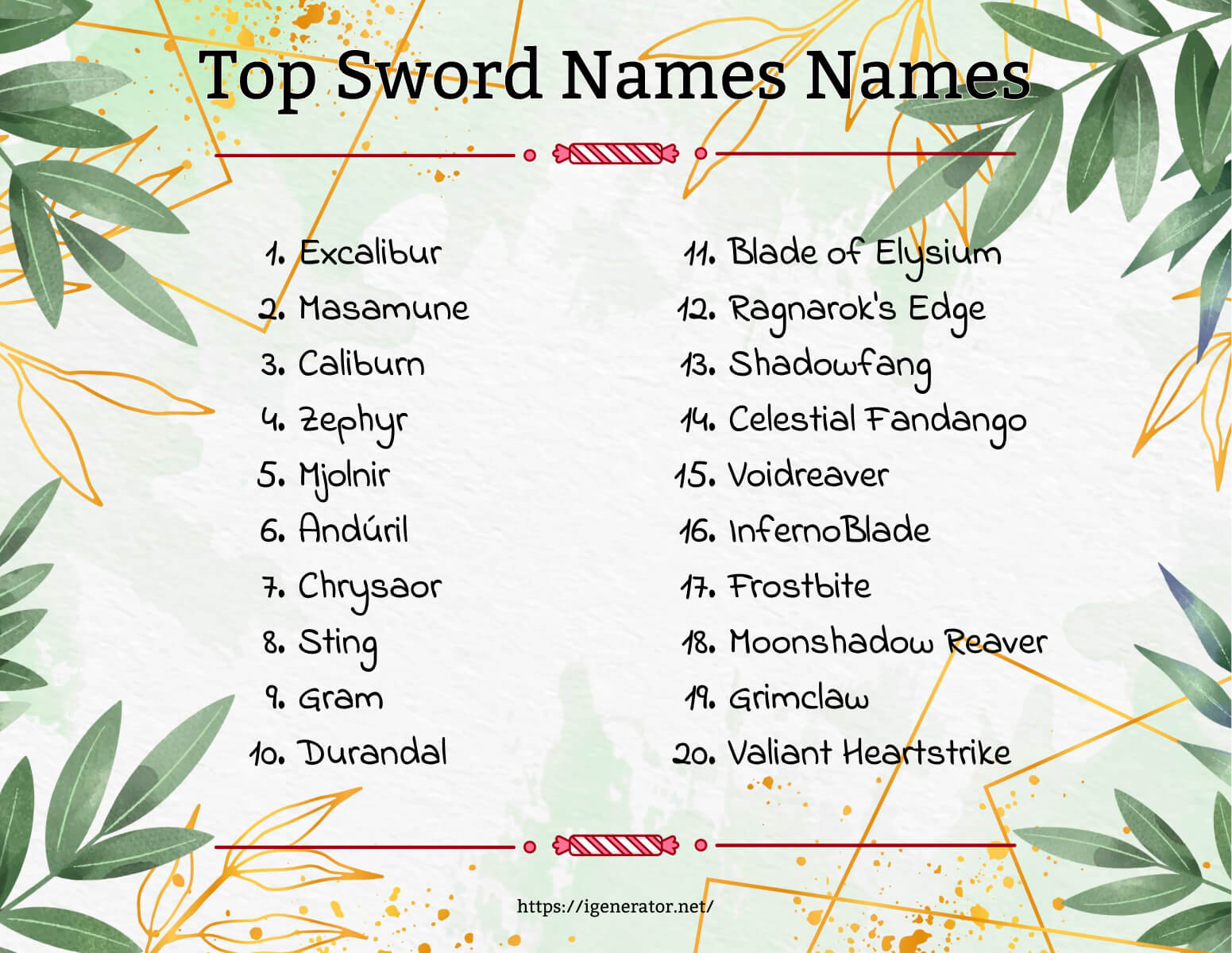 Sword Name Generator 1061 Sword Name Ideas Sword Name Generator 1061 Sword Name Ideas