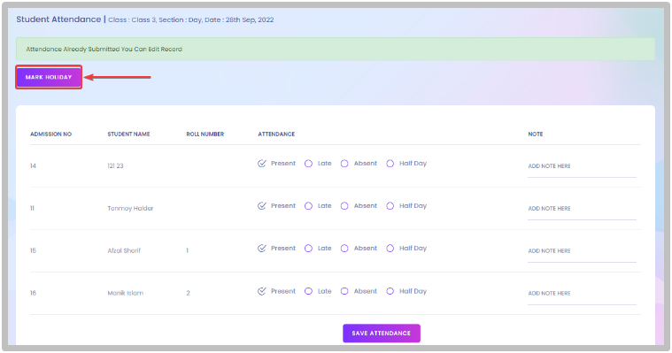 Aorasoft HelpDesk | Student Attendance
