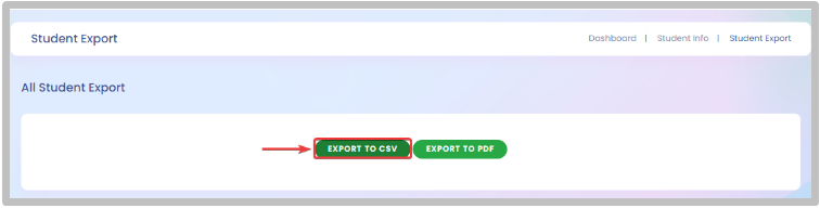 Aorasoft HelpDesk | Student Export